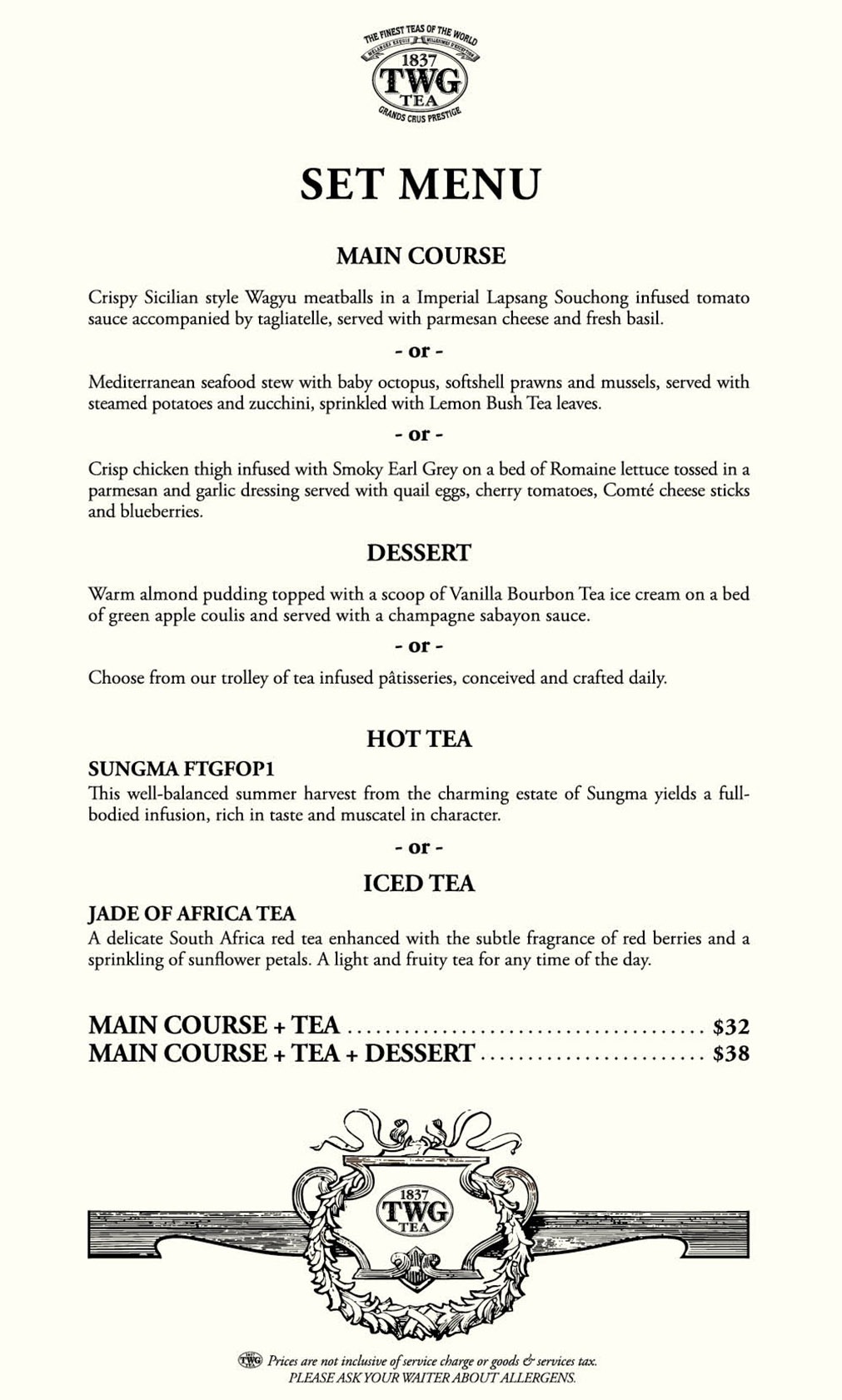 TWG Tea Salon & Boutique | マリーナベイ・サンズ公式 | カフェ